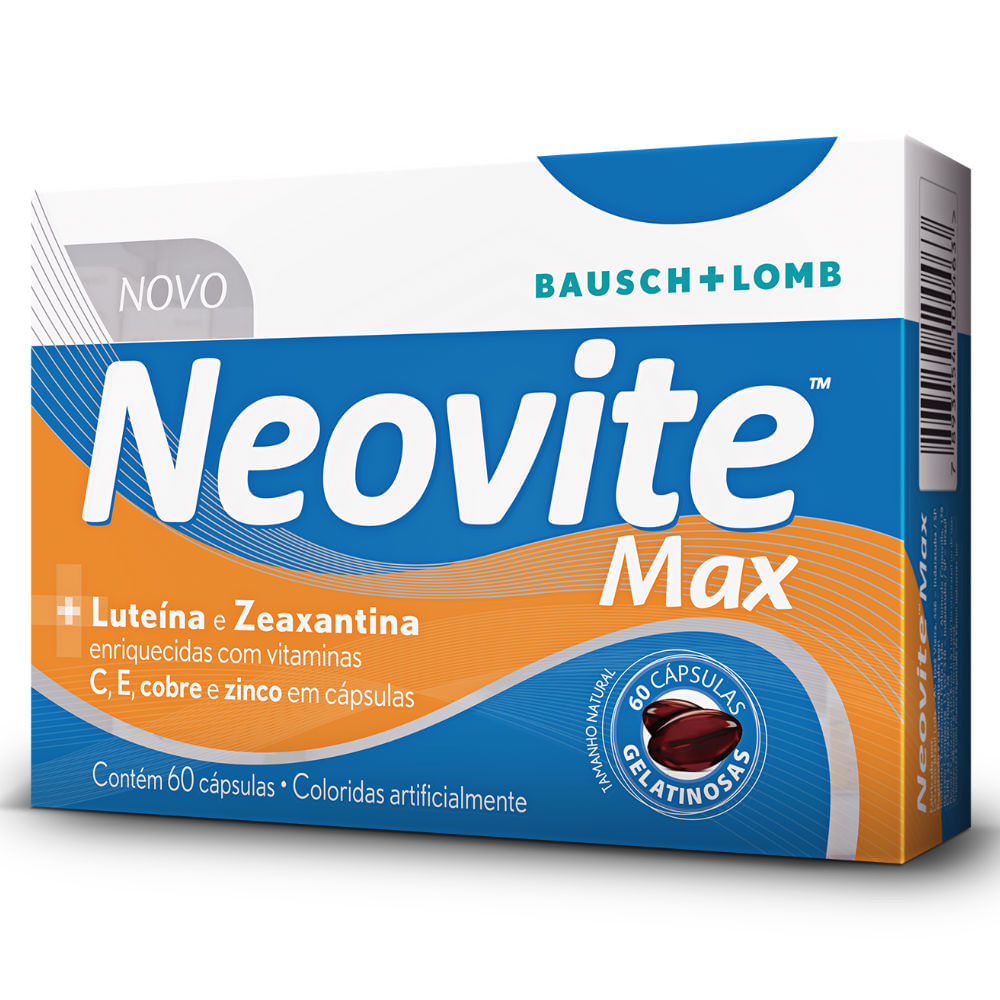 Suplemento Antioxidante Neovite Max Bausch+Lomb 60 Cápsulas - Drogarias ...