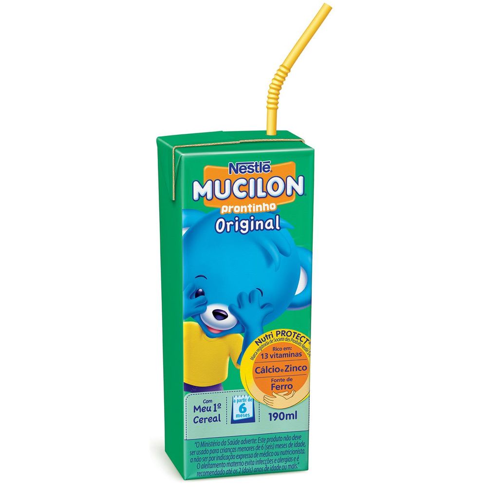 Bebida Láctea Nestlé Mucilon Prontinho Original 190ml - Drogarias Pacheco