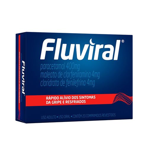 Fluviral 400mg + 4mg + 4mg Neo Química 20 Comprimidos - Drogarias Pacheco