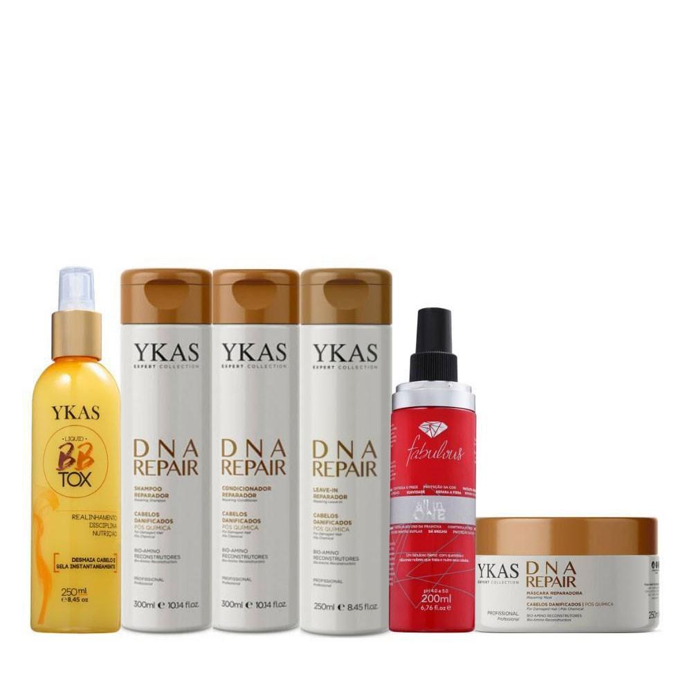 Kit Ykas Dna Repair Home Care+Botox Liquid +Hair All in One - Drogarias ...