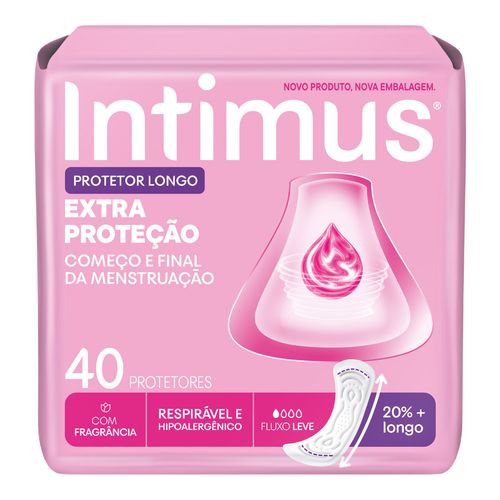 Protetor Diário Intimus Longo Extra Proteção 40 Unidades - Drogarias ...