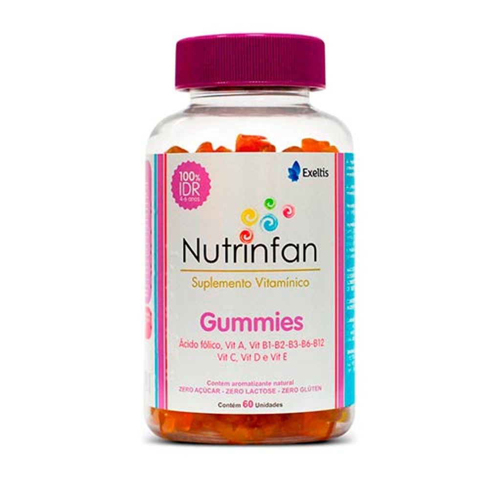 Suplemento Vitamínico Nutrifan Gummies 60 Unidades - Drogarias Pacheco