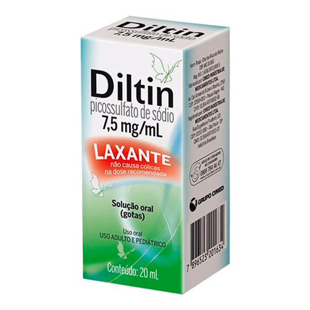 Diltin 7,5mg/ml Cimed 20ml Gotas - Drogarias Pacheco