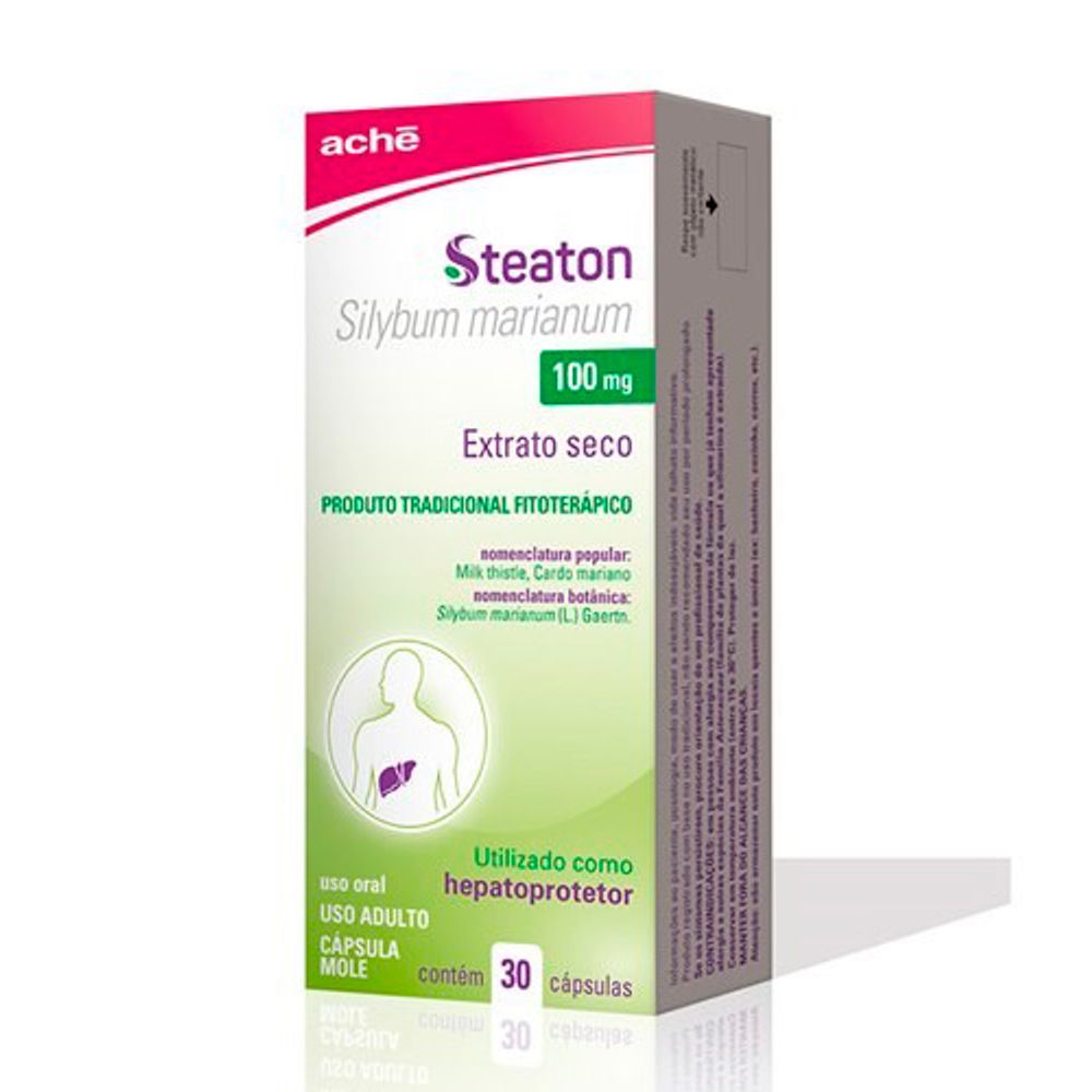 Steaton 100mg Aché 30 Cápsulas - Drogarias Pacheco