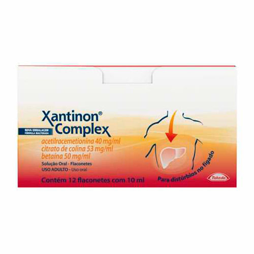 Xantinon Complex 40mg/ml + 53mg/ml + 50mg/ml União Química 12 ...
