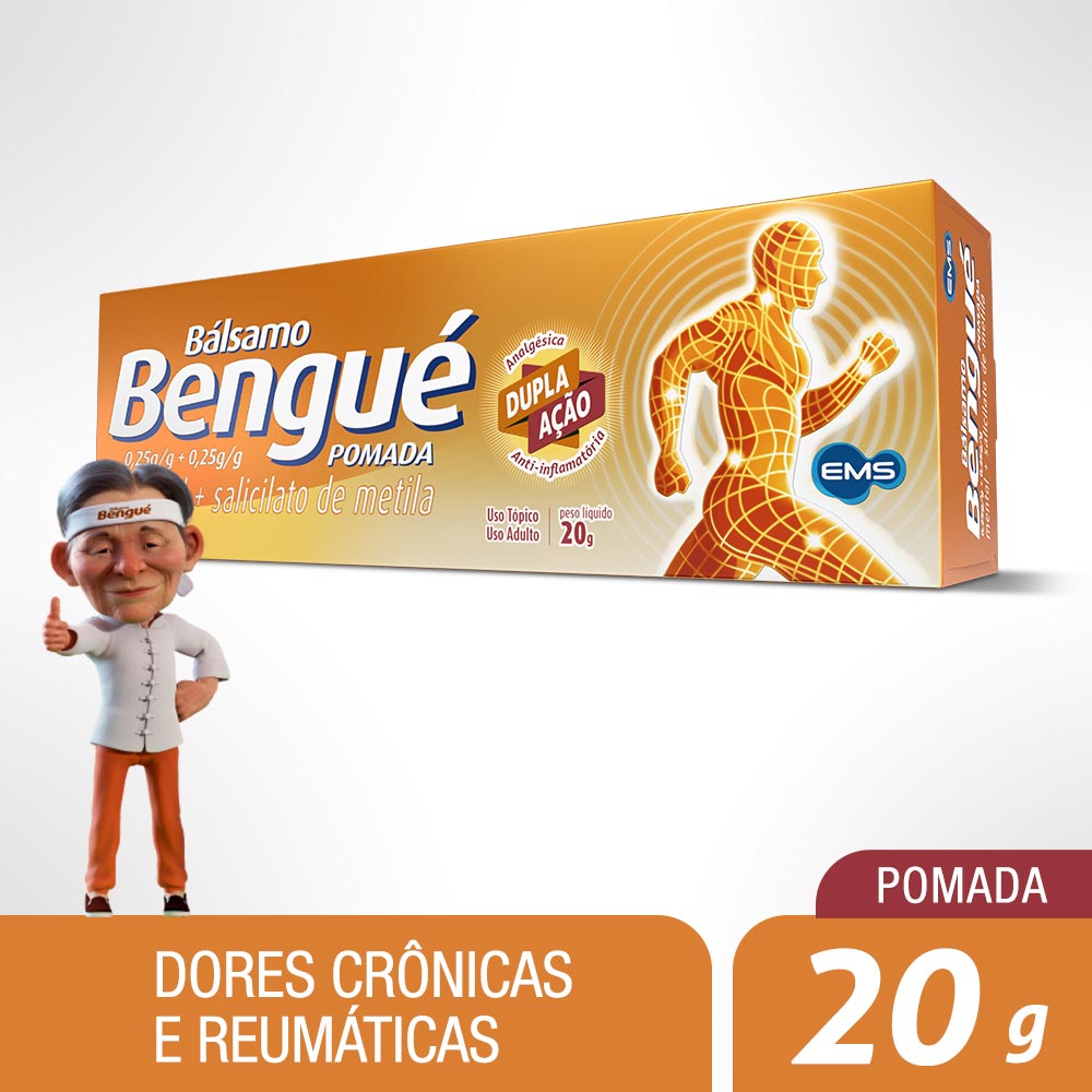 Bálsamo Bengué pomada 20g - Drogarias Pacheco