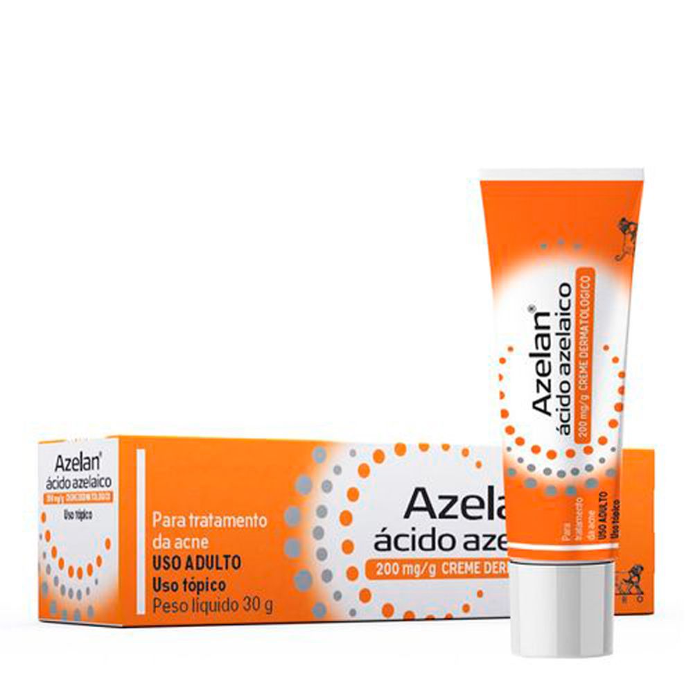 Azelan Creme Dermatológico 200mg/g LEO Pharma 1 Bisnaga com 30g ...