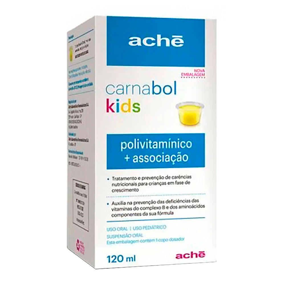 Carnabol Kids Aché 120ml Suspensão - Drogarias Pacheco