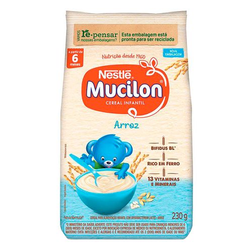 Cereal Infantil Nestlé Mucilon Arroz 230g - Drogarias Pacheco