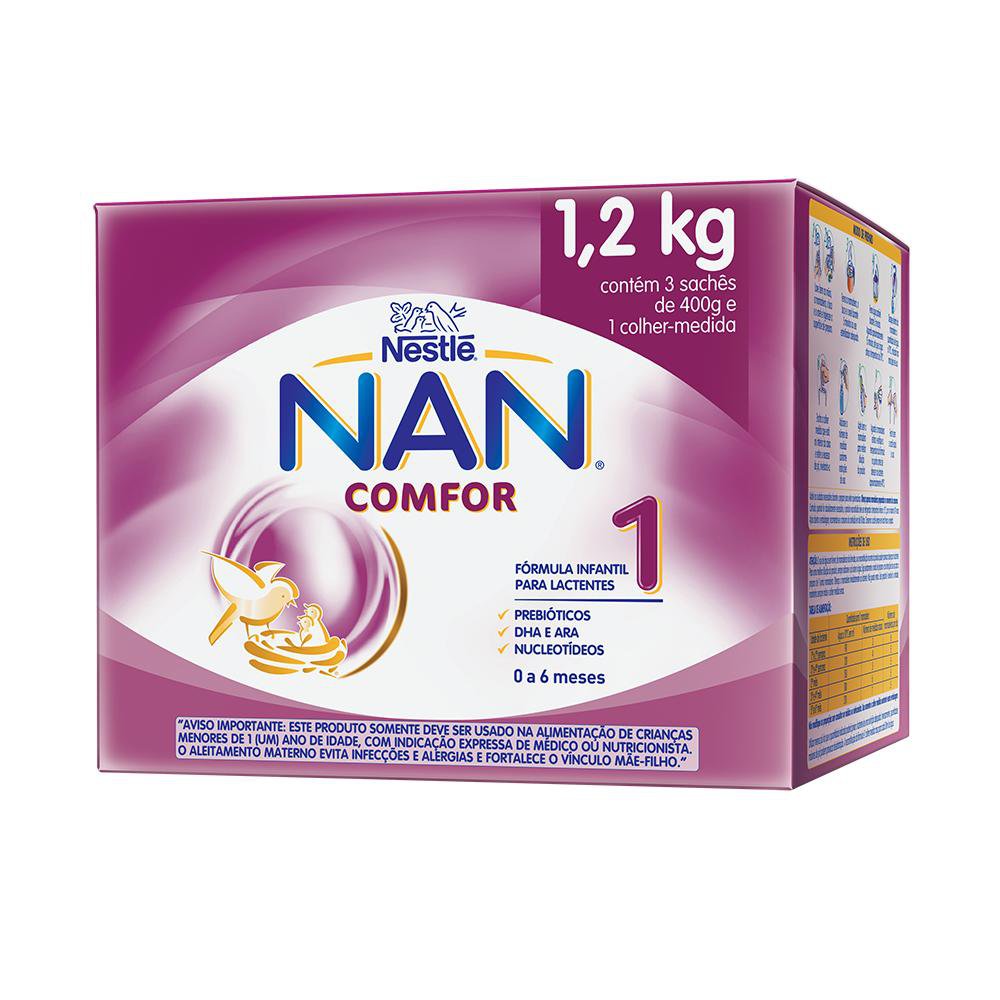 Fórmula Infantil Nan 1 Comfor 400g 3 Unidades - Drogarias Pacheco