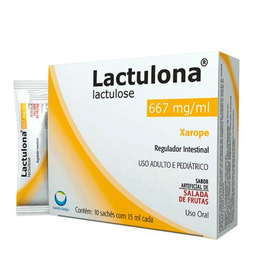 Lactulona Salada de Frutas Daiichi 10 Sachês 15ml - Drogarias Pacheco