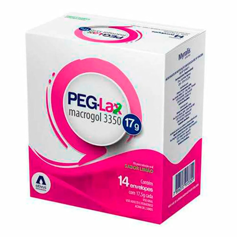 Peg-Lax Myralis 17,5g 14 Envelopes - Drogarias Pacheco