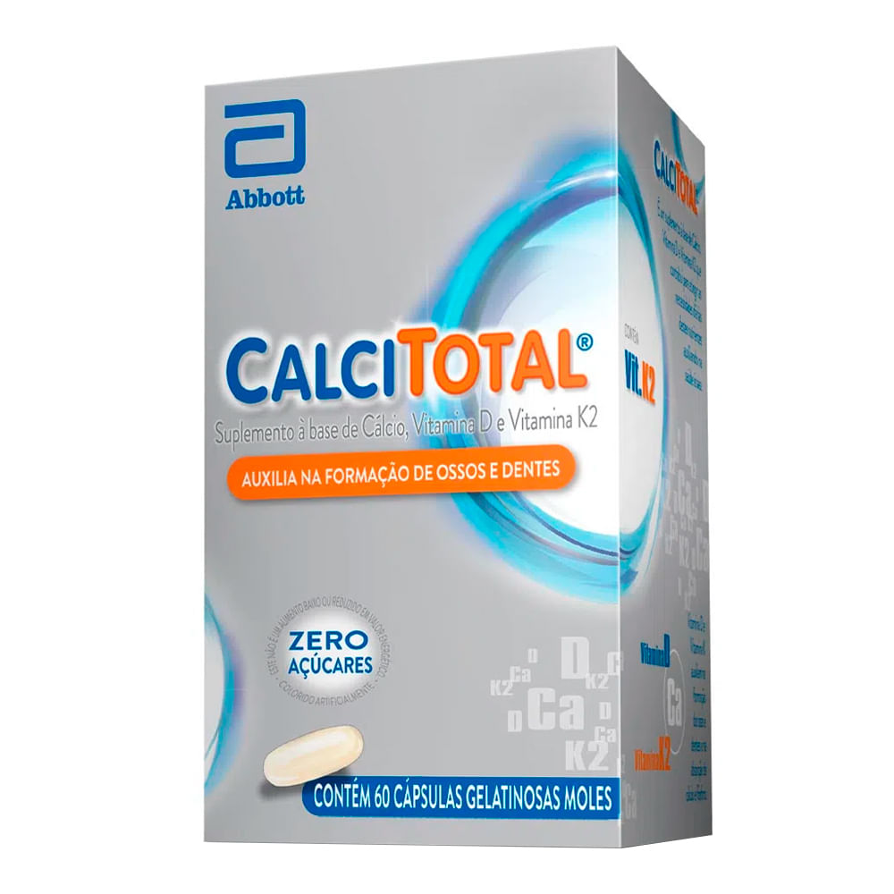 Calcitotal Abbott 60 Cápsulas Gelatinosas - Drogarias Pacheco