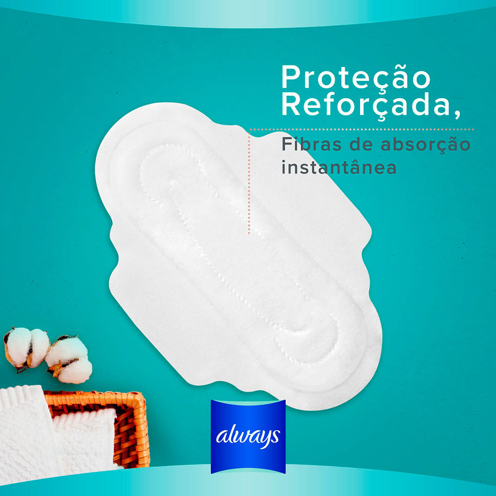 Absorvente Always Hipoalergênico Cotton Com Abas 8 Unidades - Drogarias ...