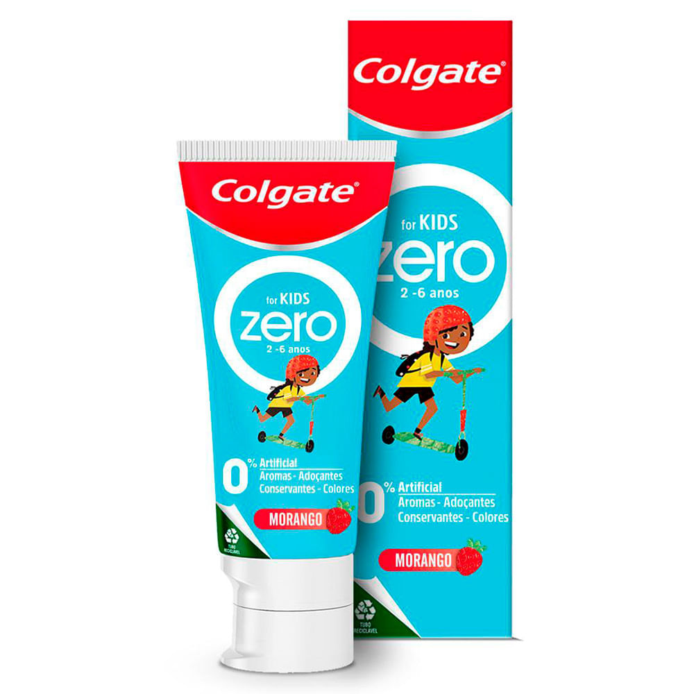 Pasta de Dente Infantil Colgate Kids Zero Morango 70g - Drogarias Pacheco
