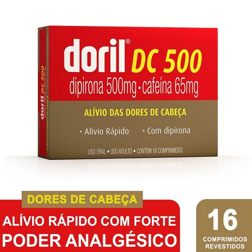 Doril DC 500mg Hypermarcas 16 Comprimidos - Drogarias Pacheco