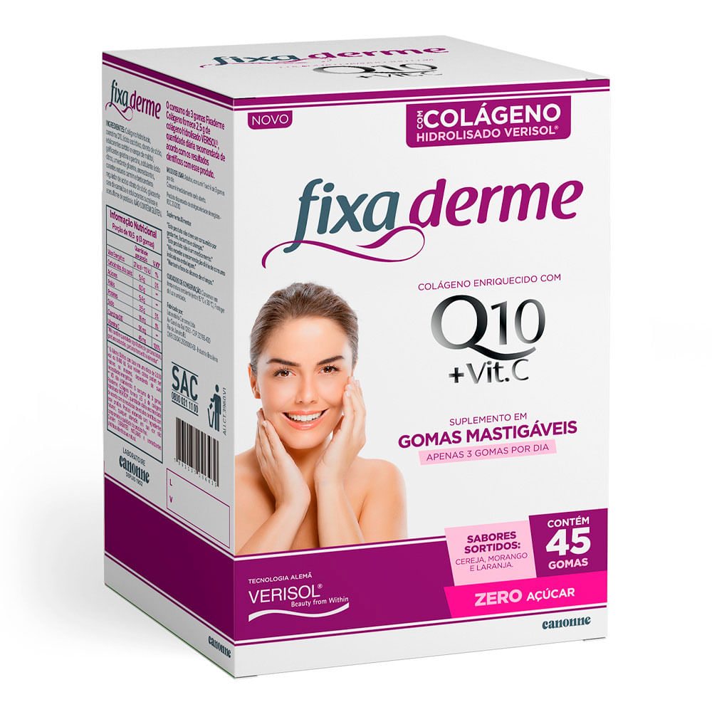 Colágeno Hidrolisado Fixa Derme Q19 + Vitamina C 15 Sachês - Drogarias ...
