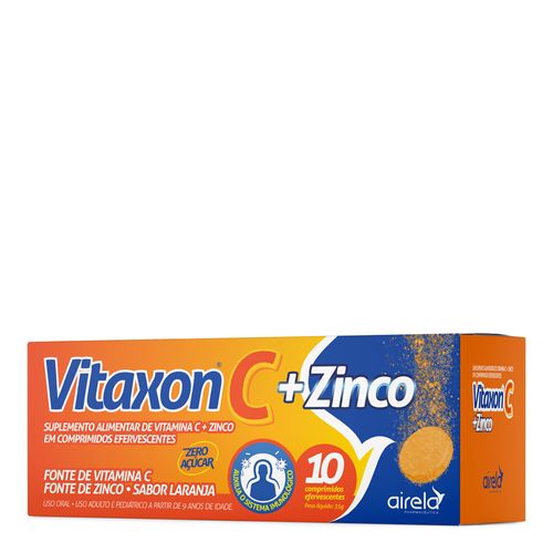 Vitamina C Vitaxon + Zinco 10 Comprimidos - Drogarias Pacheco