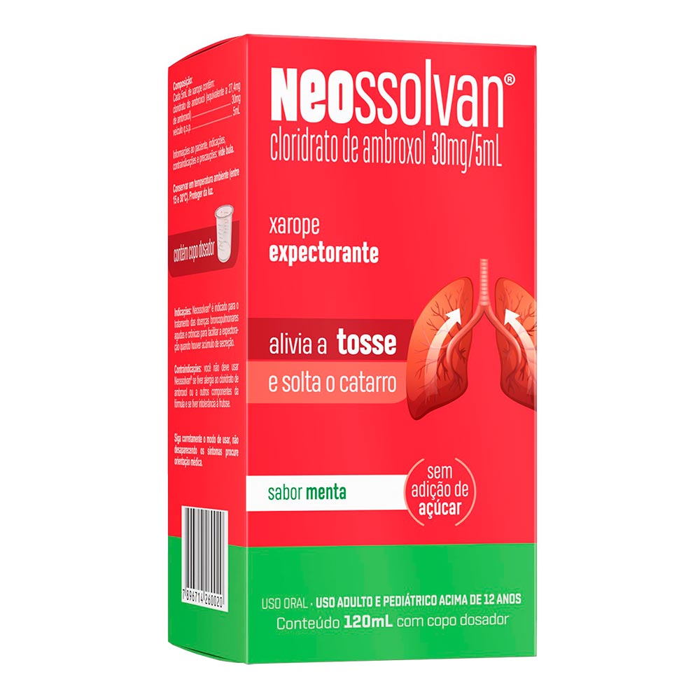 Neossolvan Xarope Adulto Elite 120ml - Drogarias Pacheco