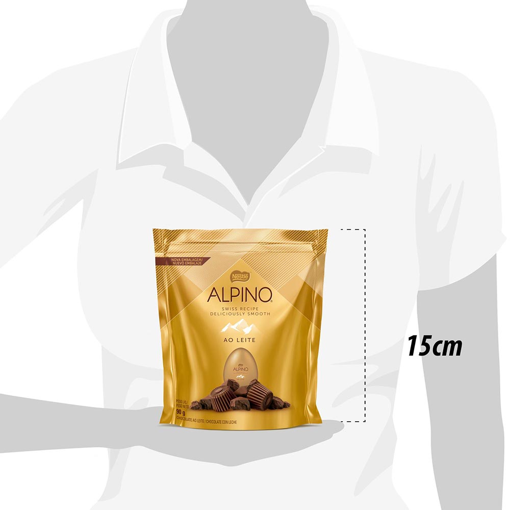 Mini Ovo de Páscoa Alpino Chocolate ao Leite 90g - Drogarias Pacheco