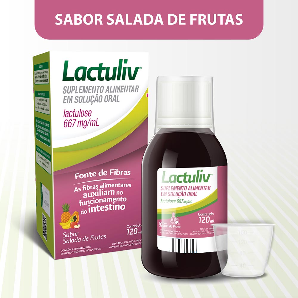 Lactuliv Salada de Frutas Legrand Pharma 120ml Xarope - Drogarias Pacheco
