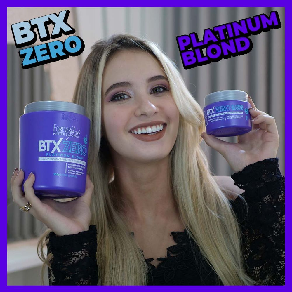 Btx Matizador Platinum Blond Zero 160g Forever Liss Drogarias Pacheco