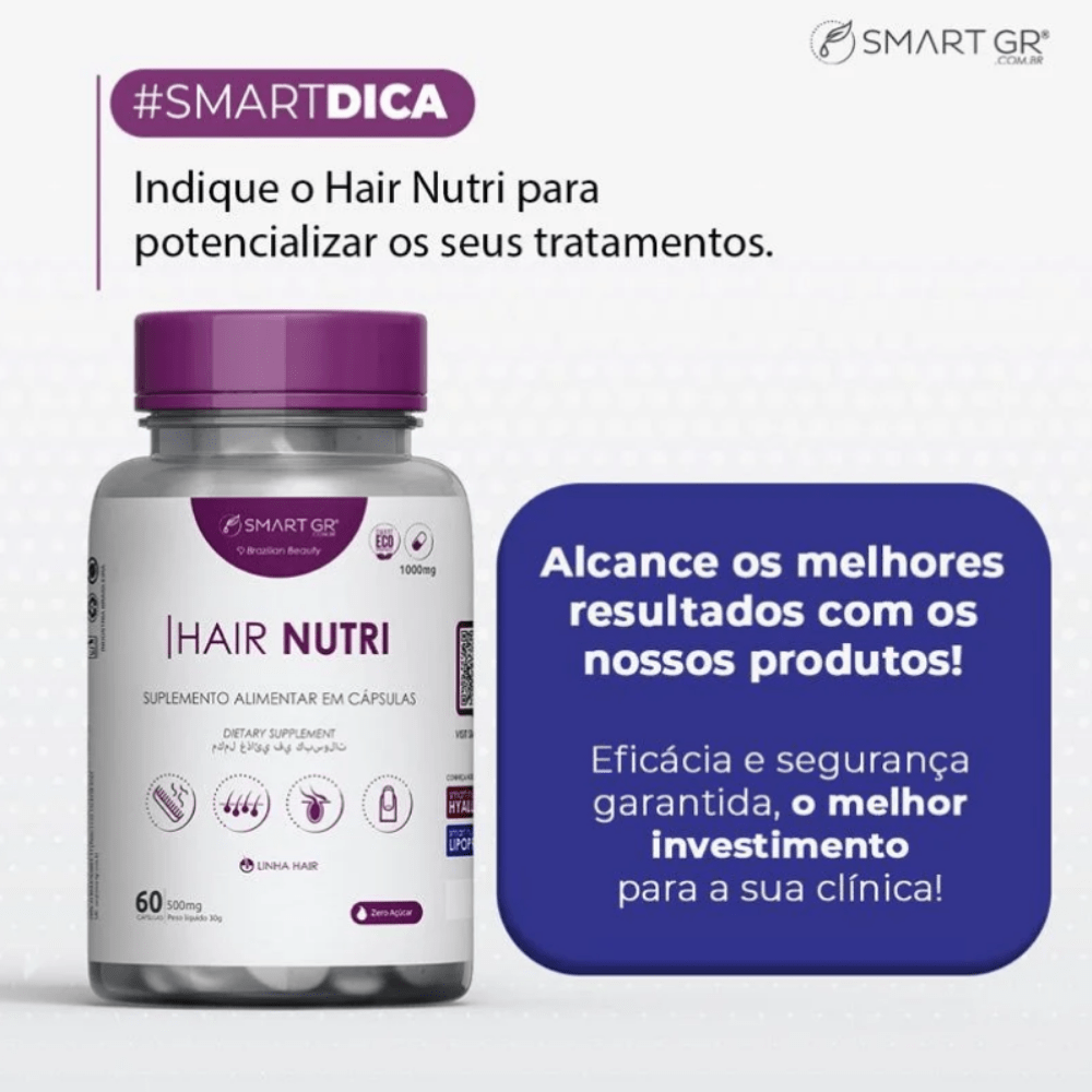 Hair Nutri Suplemento Alimentar em Cápsula Smart GR - Drogarias Pacheco