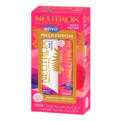 Kit Shampoo Neutrox Mar e Piscina 300ml + Condicionador 200ml ...
