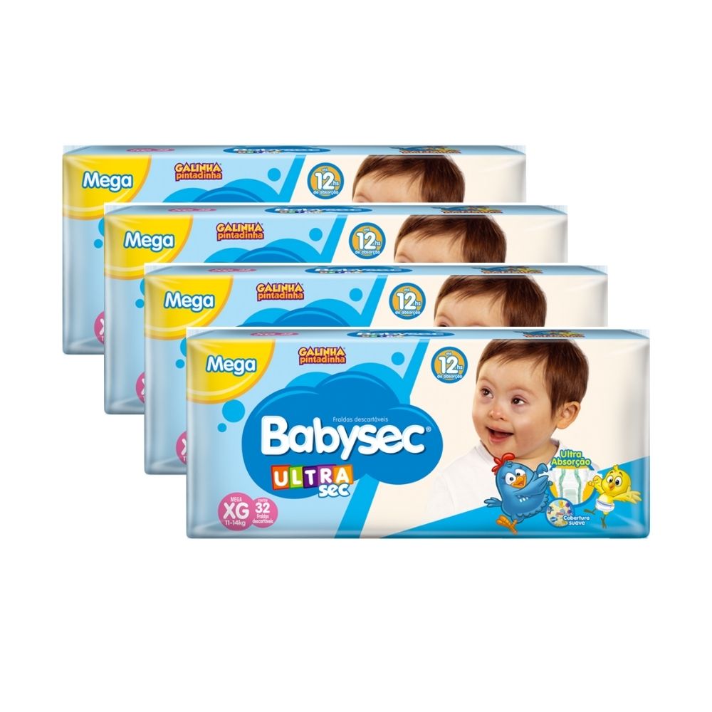 Fralda Babysec Ultrasec Xg 120 Unidades - Drogarias Pacheco