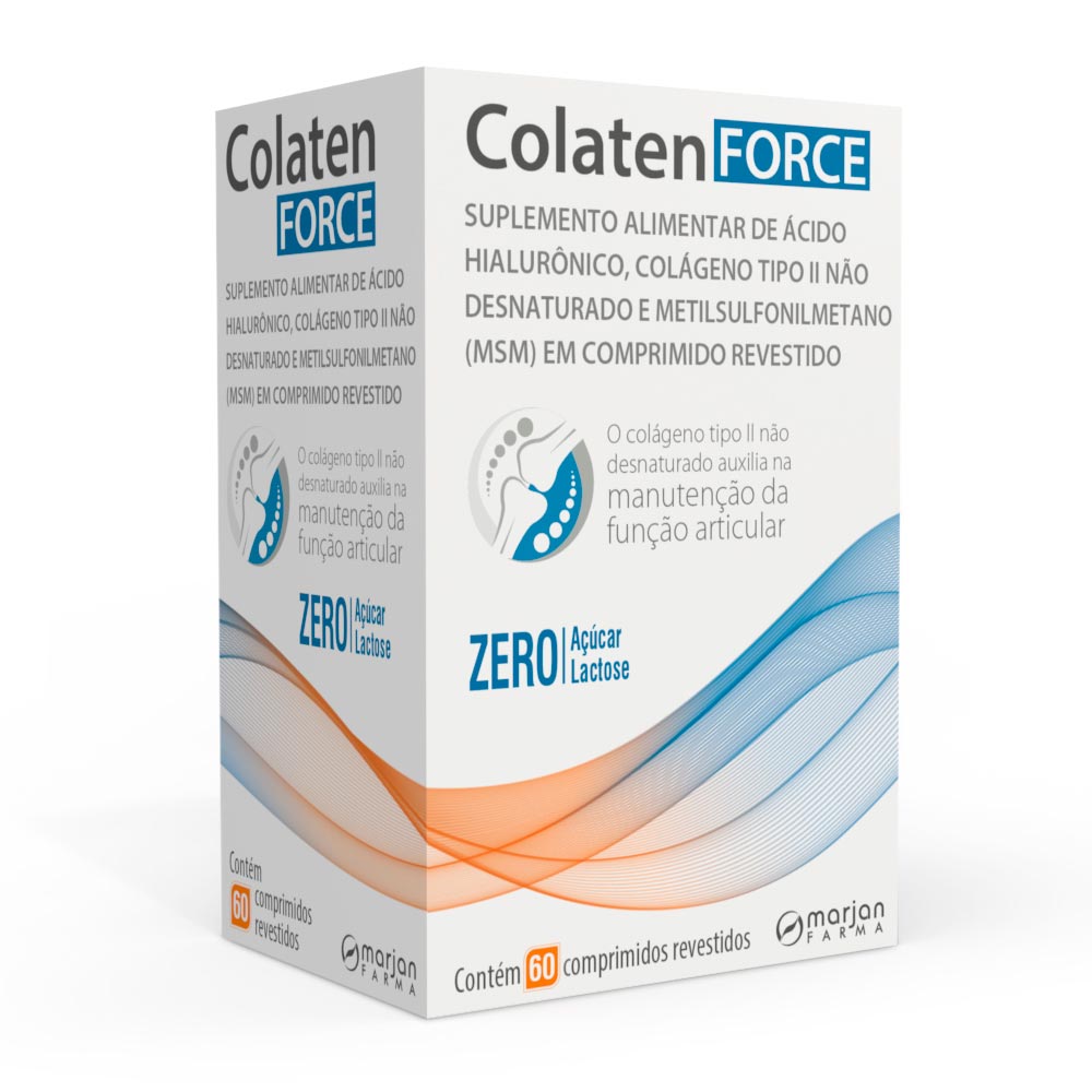 Suplemento Alimentar Colaten Force 60 comprimidos - Drogarias Pacheco