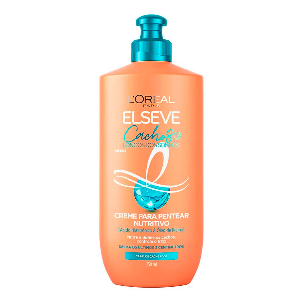 Kit Elseve Creme de Tratamento 300ml + Creme para Pentear 250ml + Creme ...
